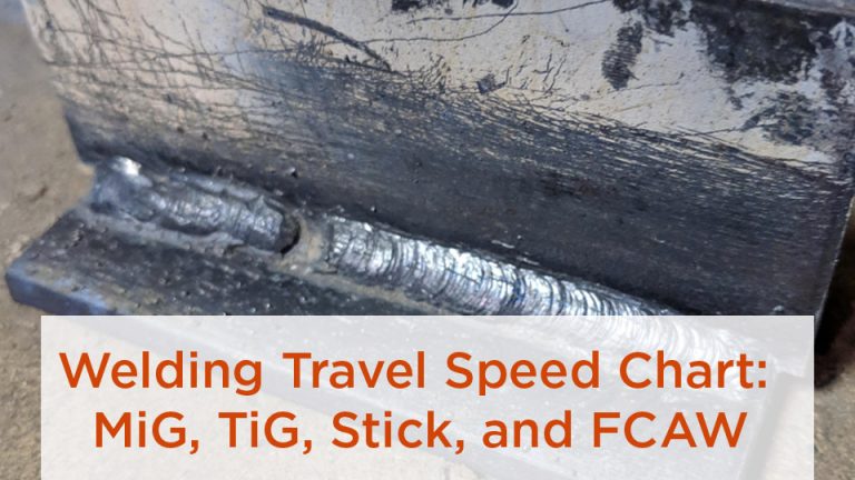 My Welding Travel Speed Chart for Strong, Clean Welds