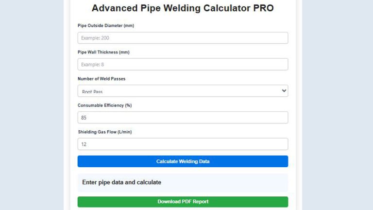 Pipe Welding Consumable Calculator: Estimate Rod & Wire